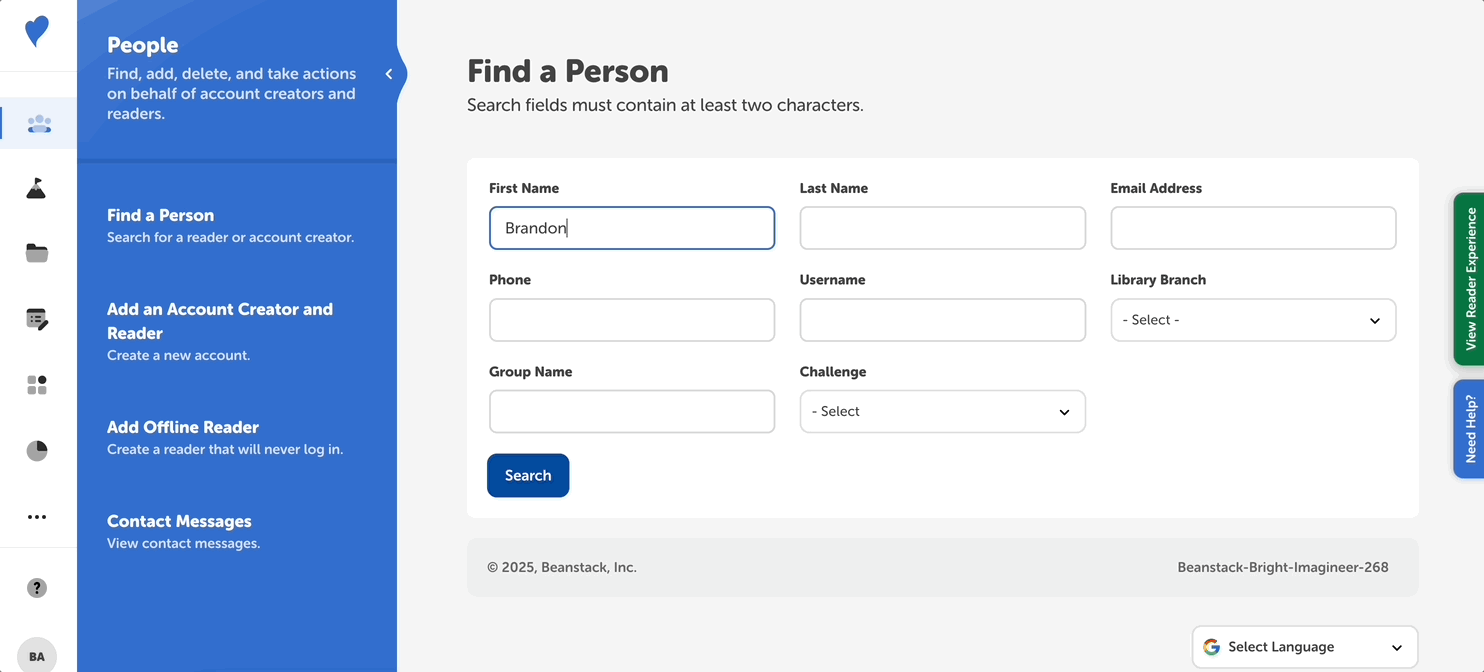 Libraries: How to log activities and complete badges for a reader
