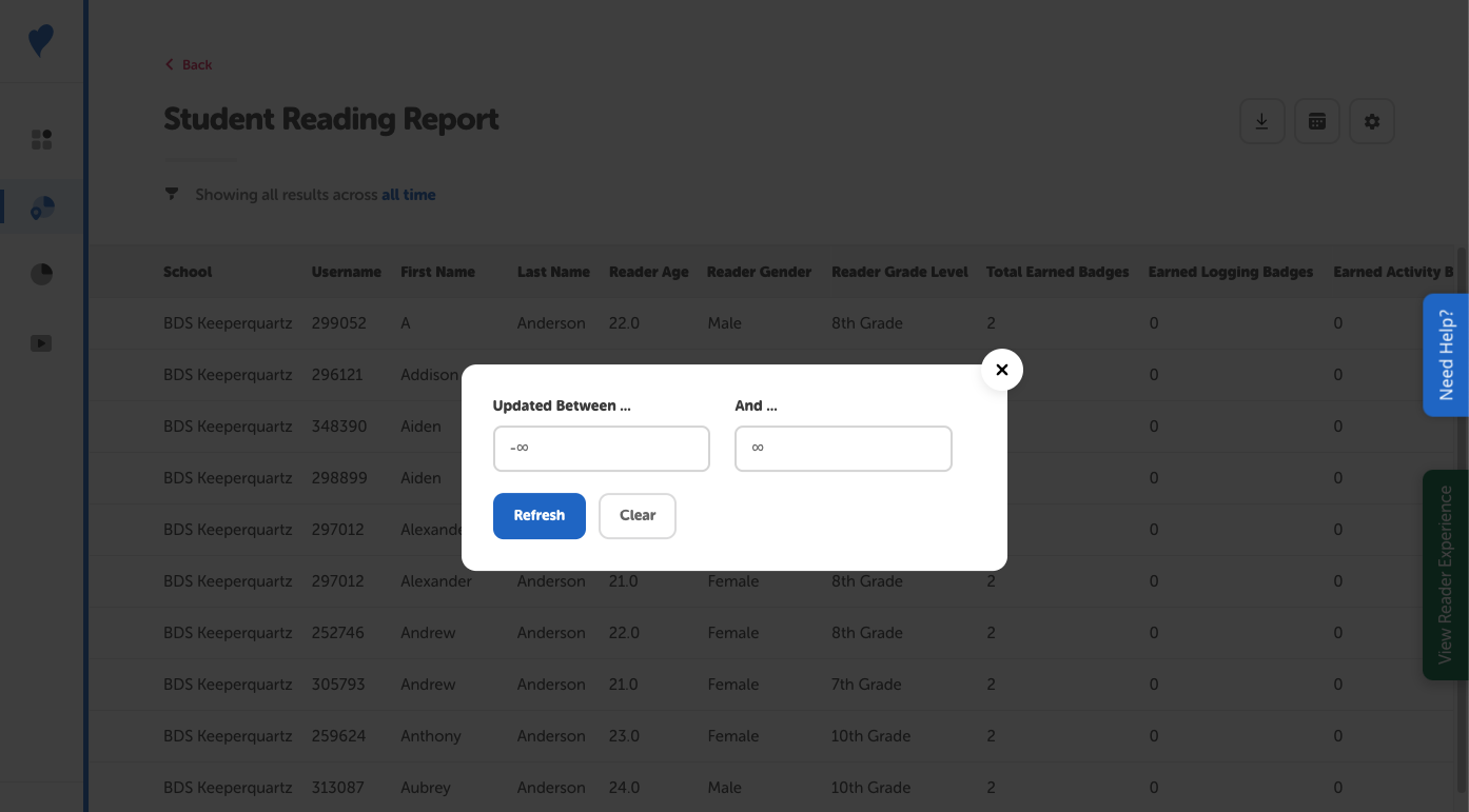 How to run district reports